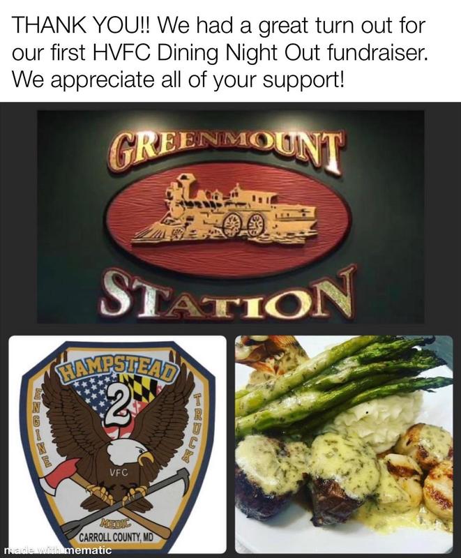 Thank you!! - Hampstead Volunteer Fire Company